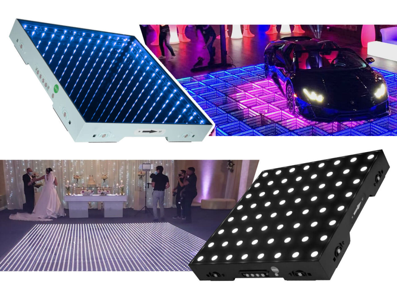 Battery Magnetic LED Dance Floor | Rechargeable Floor Tiles