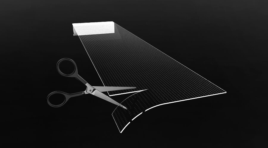 Transparent LED Film | Easy and Quick Installation