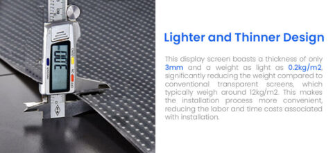 Transparent LED Film | Easy and Quick Installation