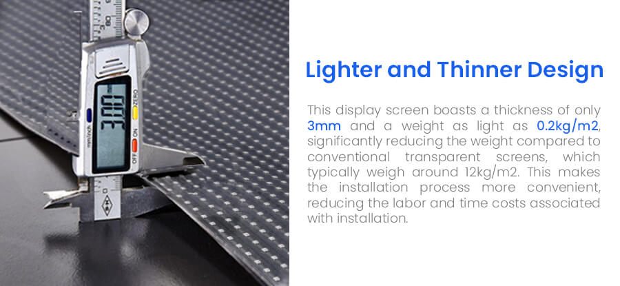 Transparent LED Film | Easy and Quick Installation