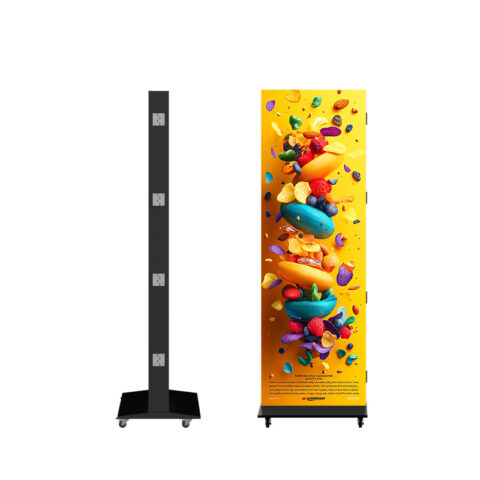 Double-Sided Poster LED Display | Portable & Quick Setup