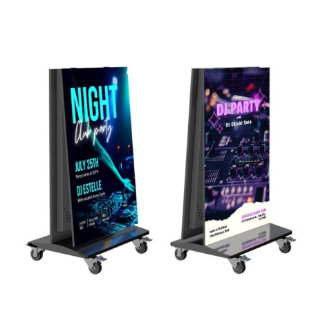 Foldable LED Poster | Portable, Easy Setup For Events